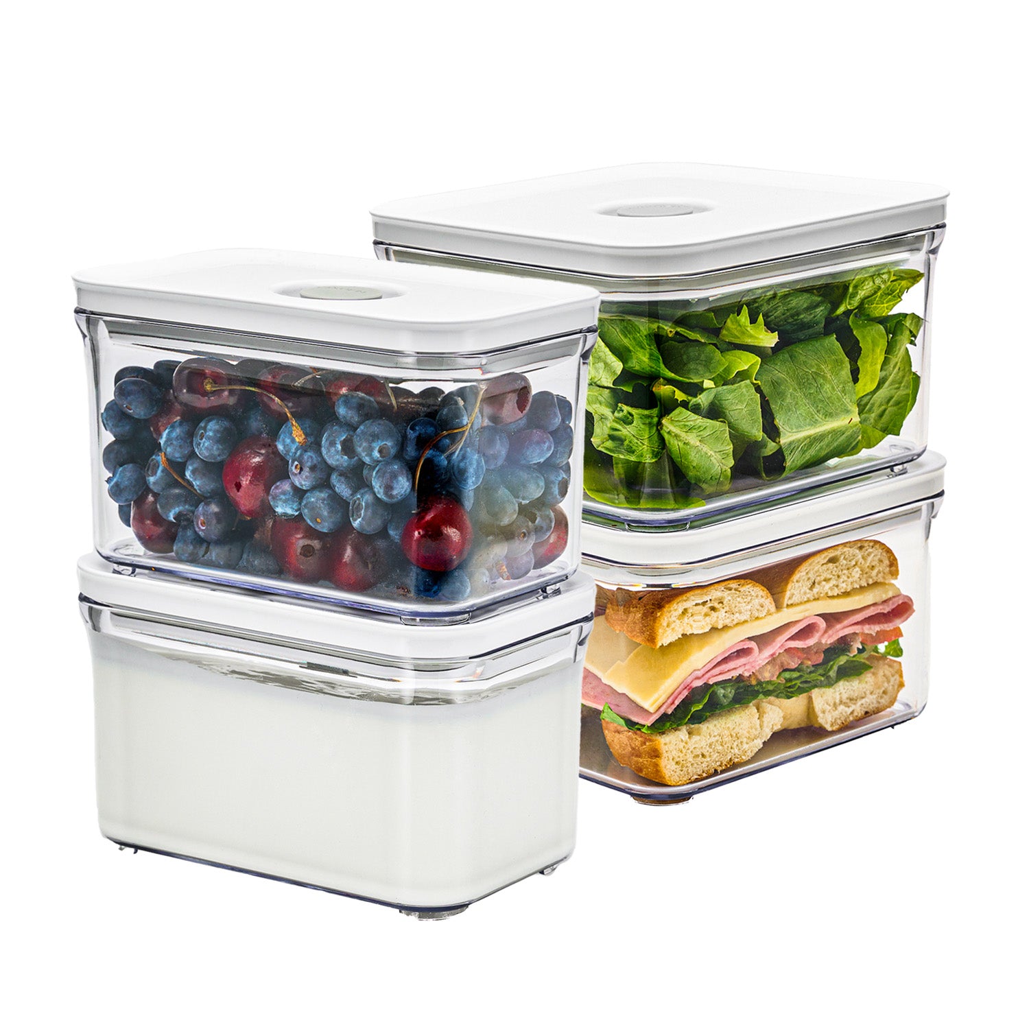 Premium Airtight Food Storage Containers, Basic 4PC/SET